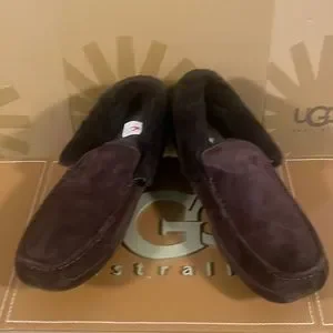 UGG | Shoes | New Mens Ugg Grantt Stout Brown Moccasin Loafer Sheepskin ...